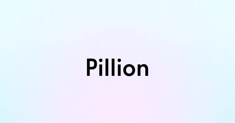 Pillion — перевод, транскрипция, произношение и примеры