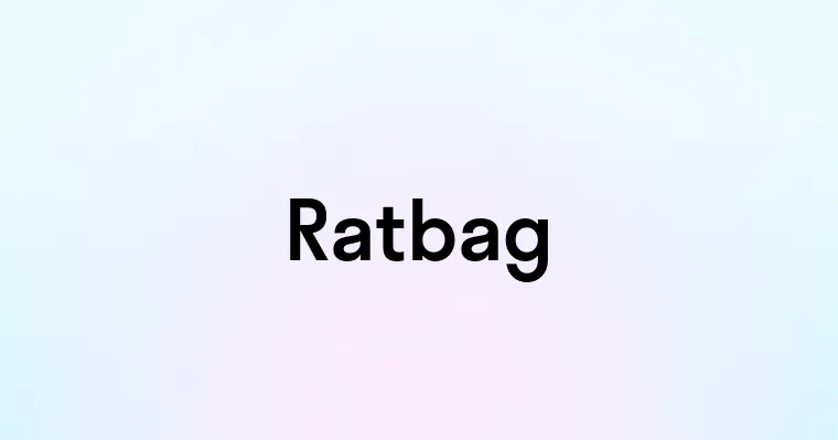 Ratbag — перевод, транскрипция, произношение и примеры