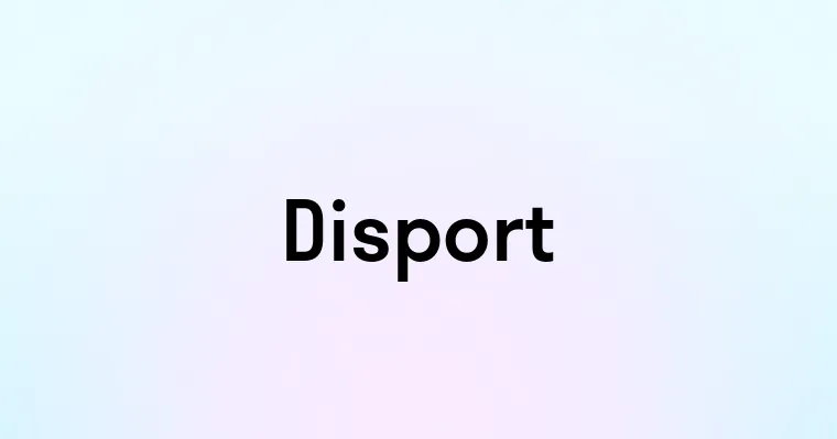 Disport — перевод, транскрипция, произношение и примеры