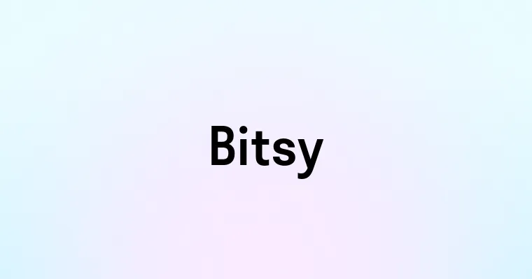 Bitsy — перевод, транскрипция, произношение и примеры