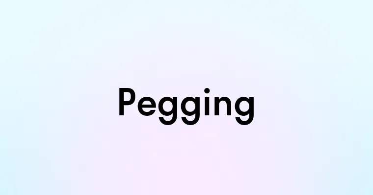 Pegging — перевод, транскрипция, произношение и примеры