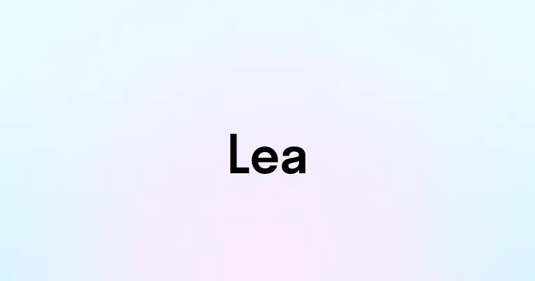 Lea — перевод, транскрипция, произношение и примеры