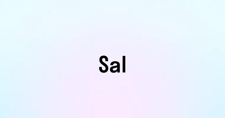 Sal — перевод, транскрипция, произношение и примеры