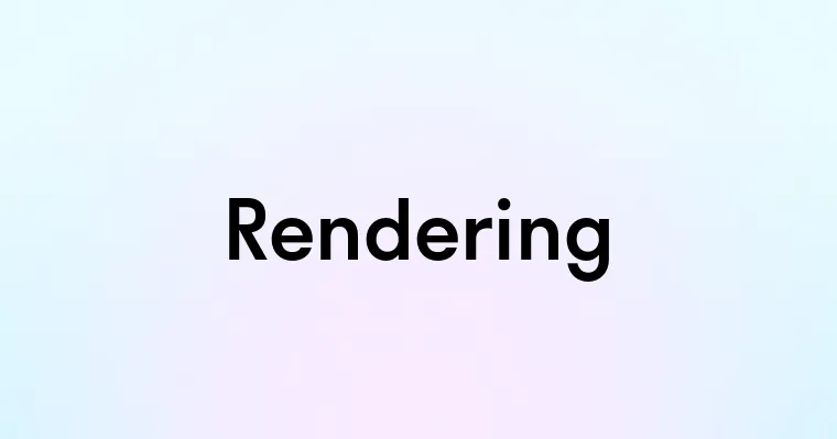 Rendering — перевод, транскрипция, произношение и примеры