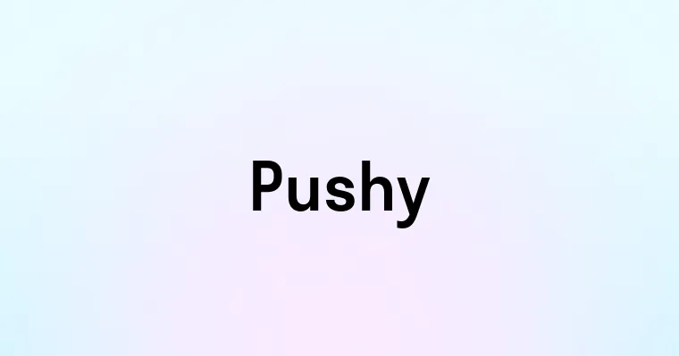 Pushy — перевод, транскрипция, произношение и примеры