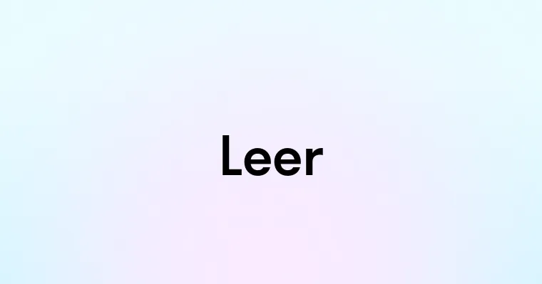 Leer — перевод, транскрипция, произношение и примеры