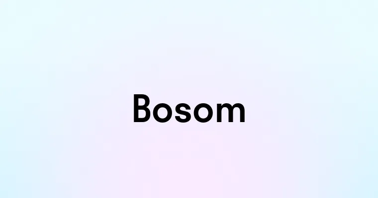 Bosom — перевод, транскрипция, произношение и примеры
