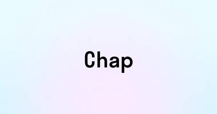 Chap — перевод, транскрипция, произношение и примеры