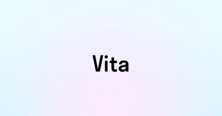 Vita — перевод, транскрипция, произношение и примеры