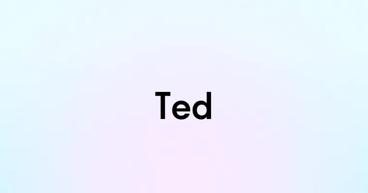 Ted — перевод, транскрипция, произношение и примеры