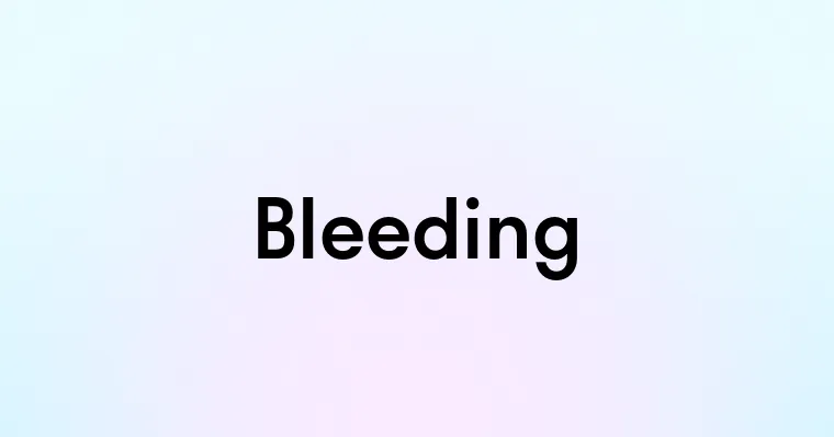 Bleeding — перевод, транскрипция, произношение и примеры