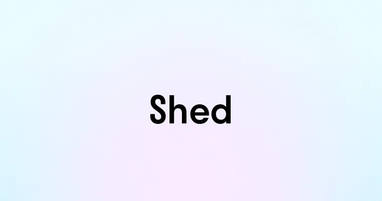 Shed — перевод, транскрипция, произношение и примеры