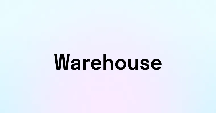 Warehouse — перевод, транскрипция, произношение и примеры