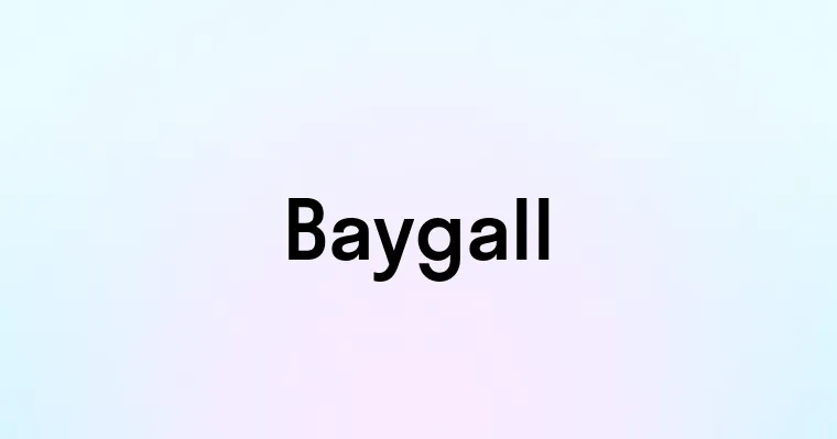 Baygall — перевод, транскрипция, произношение и примеры