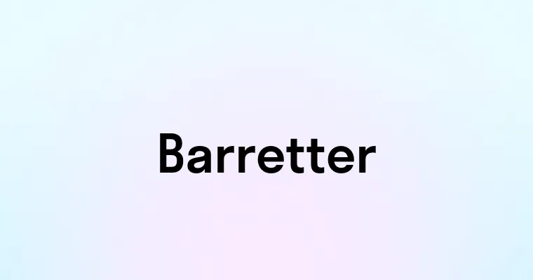 Barretter — перевод, транскрипция, произношение и примеры
