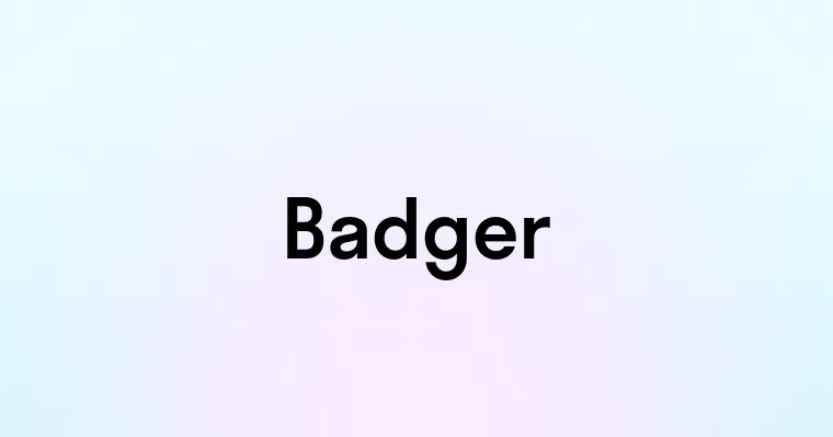 Badger — перевод, транскрипция, произношение и примеры