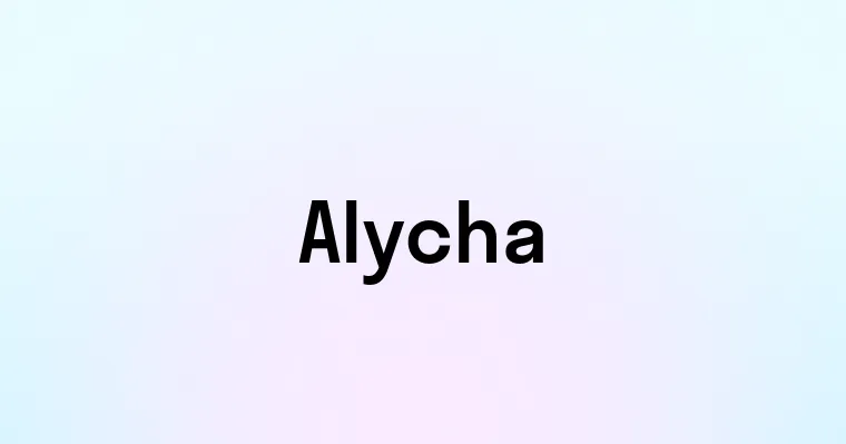 Alycha — перевод, транскрипция, произношение и примеры