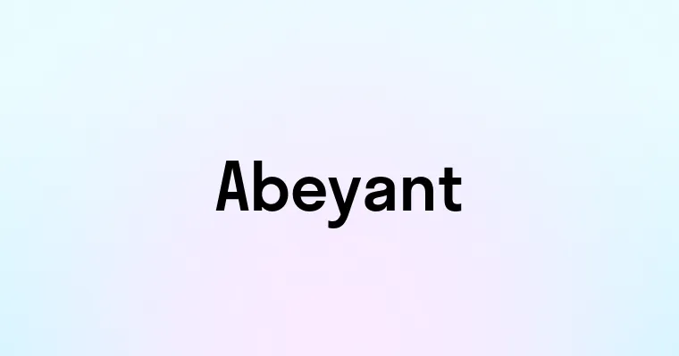 Abeyant — перевод, транскрипция, произношение и примеры