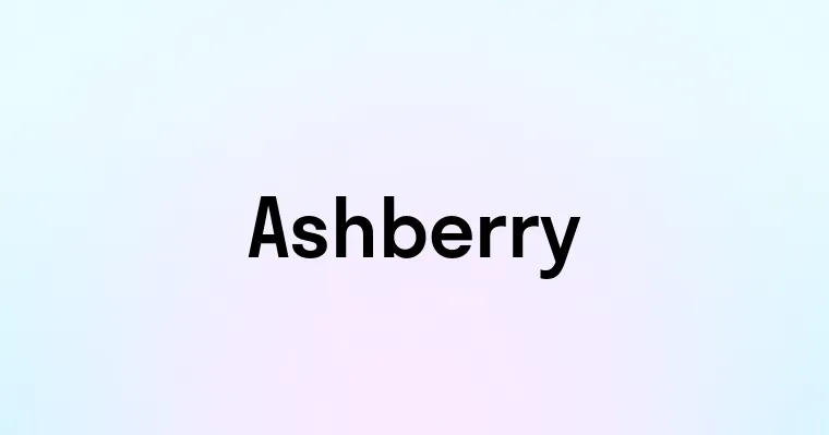 Ashberry — перевод, транскрипция, произношение и примеры