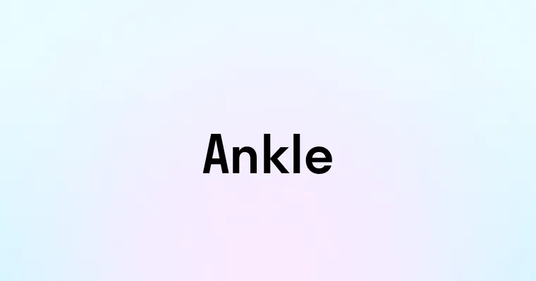 Ankle — перевод, транскрипция, произношение и примеры