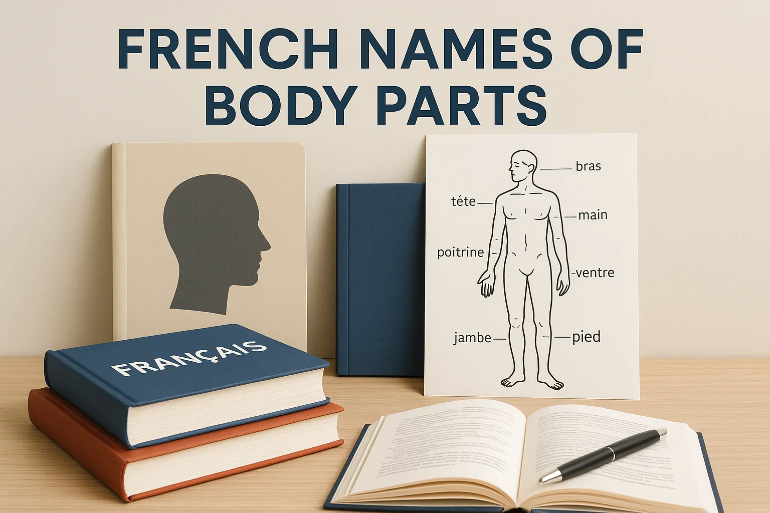 Части тела по-французски: названия с произношением - Skyeng